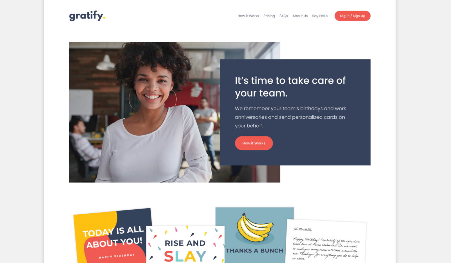 Press Release: Gratify - Take care of your team - Points North