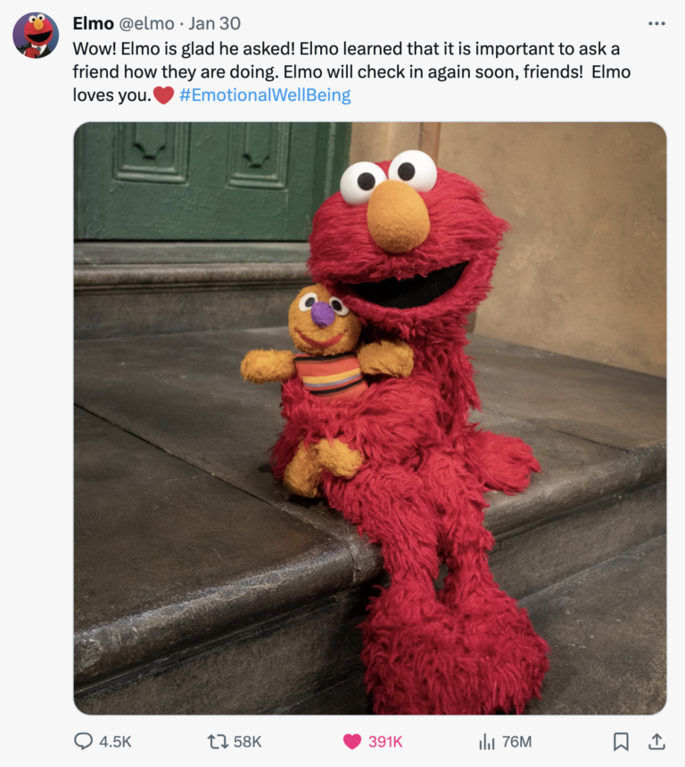 Elmo's Lessons on Mental Health and Relationships - Points North